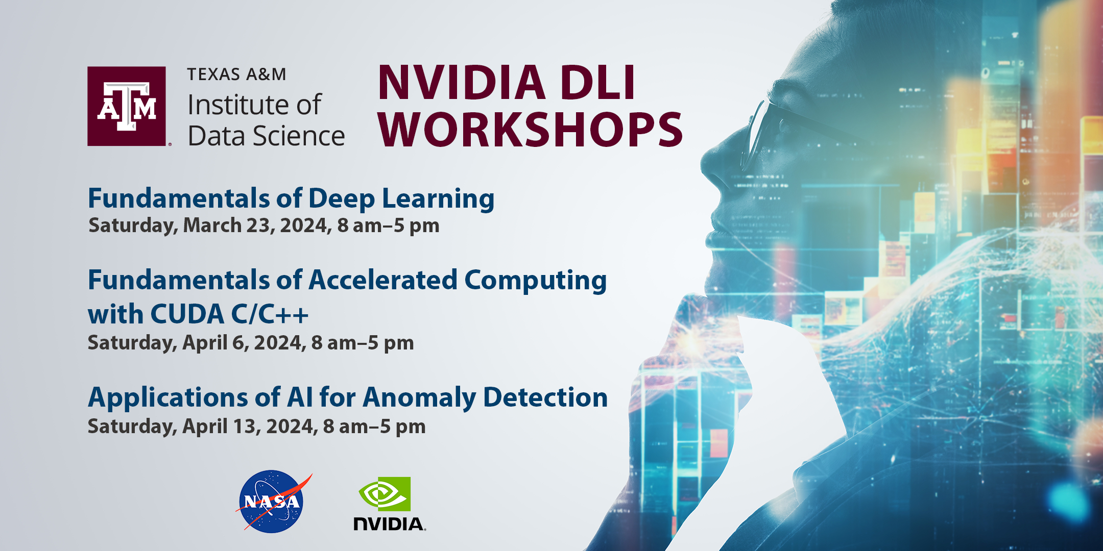 Spring 2024 NVIDIA DLI Workshops - TAMIDS